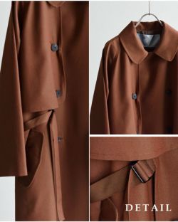Dulcamara ドゥルカマラ ウール よそいき トレンチ ロング Dulcamara ドゥルカマラ ウール よそいき トレンチ ロング