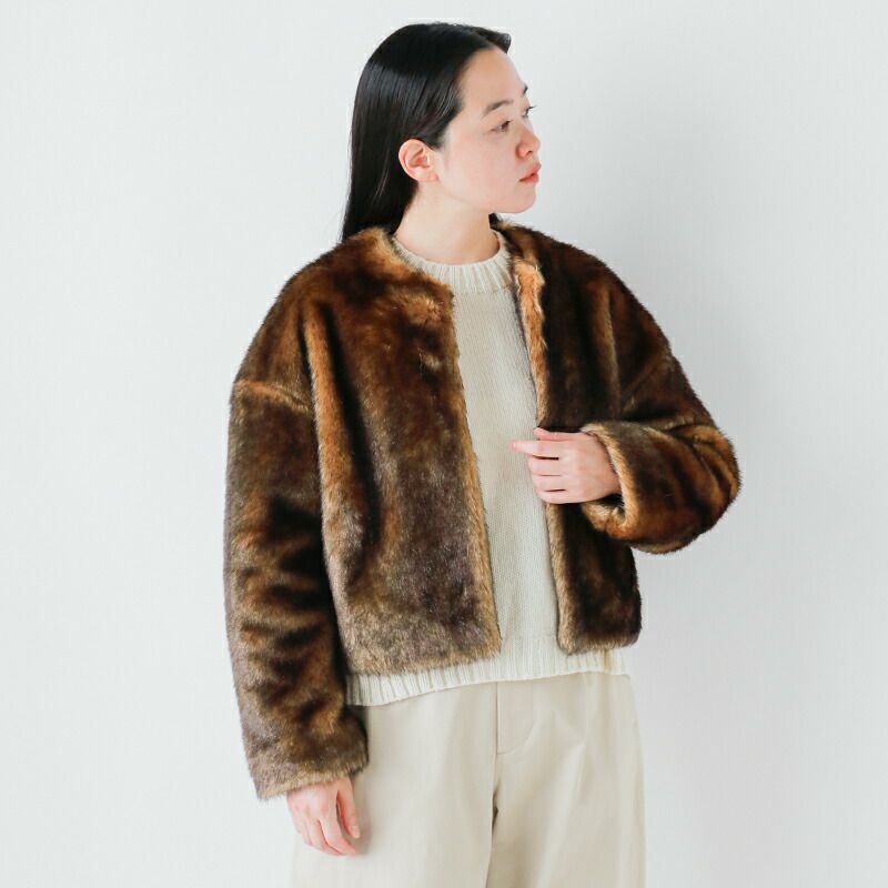 TICCA ティッカ ミンク ファー ショート コート tbea-062-kr 2025aw新作 レディース | Piu di aranciato(ピウディアランチェート)