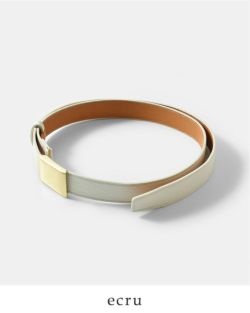 Scye サイ シュリンクレザー ボックス バックル ベルト “Shrink