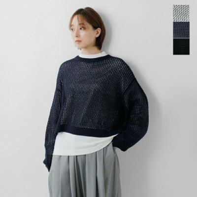 30%OFF】mizuiro ind ミズイロインド コットン クルーネック コクーン